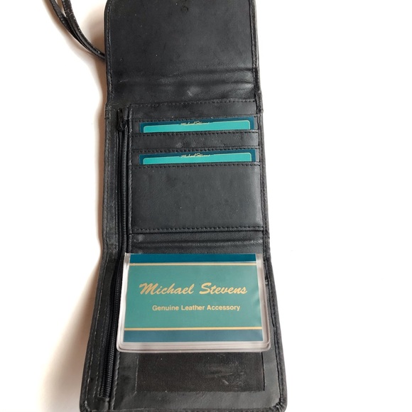 Michael Stevens | Bags | Michael Stevens Leather Crossbody Wallet ...